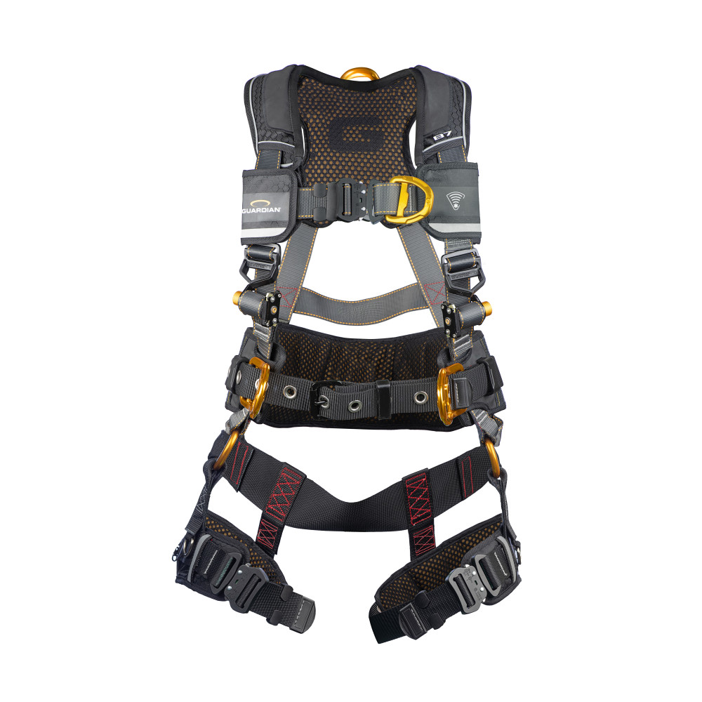 Guardian Fall Protection Full Body Harness with Chest/Leg Buckle ...