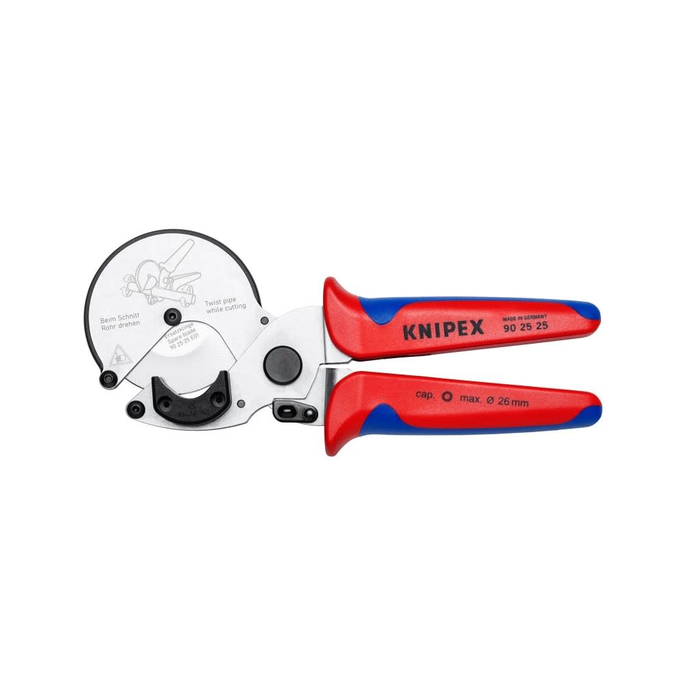 Knipex 8-1/4 in Red/Blue Galvanized Composite Pipe Cutter 90 25 25 ...