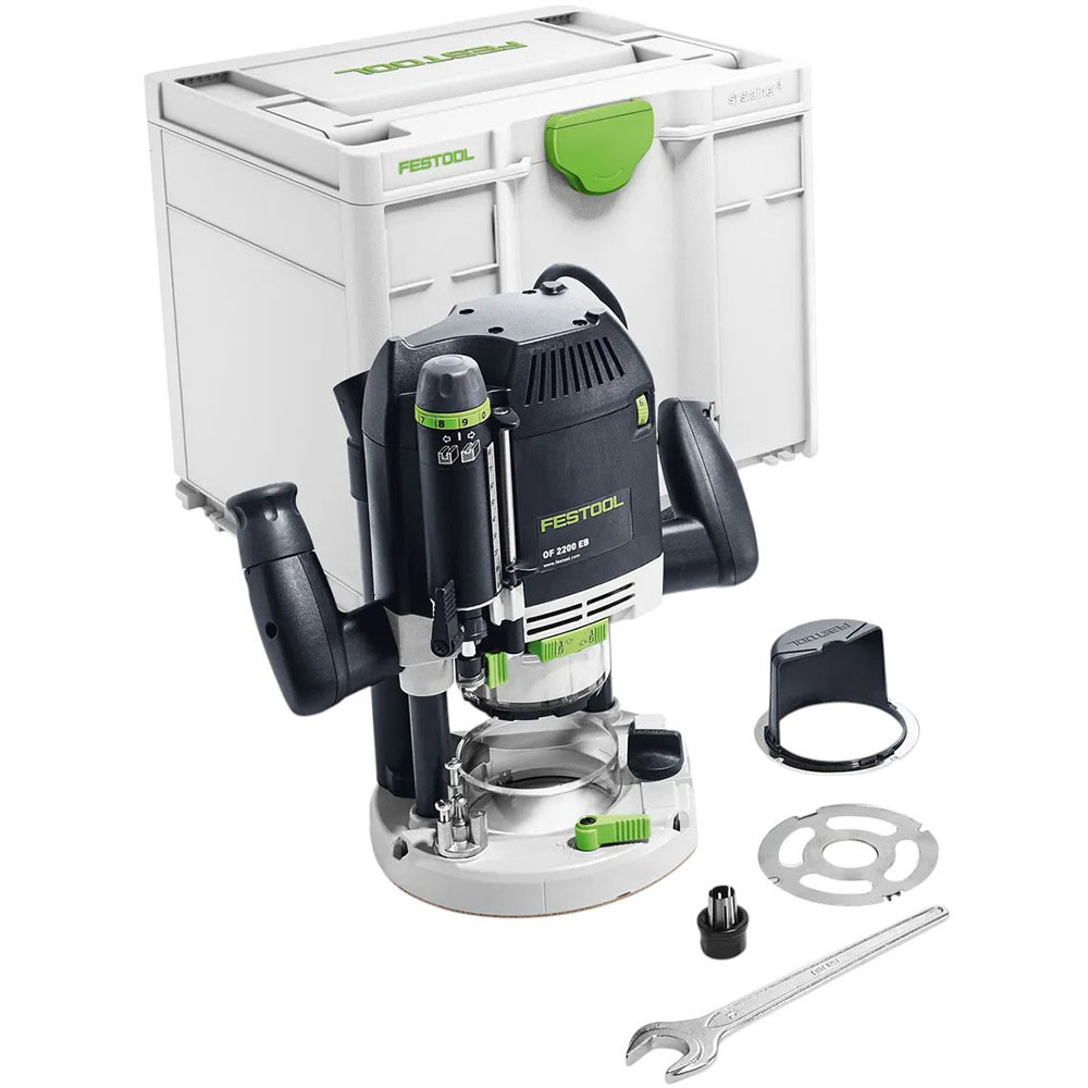 Festool 3 5/32in OF 2200 EB-F-Plus Plunge Router with Systainer 576223 ...