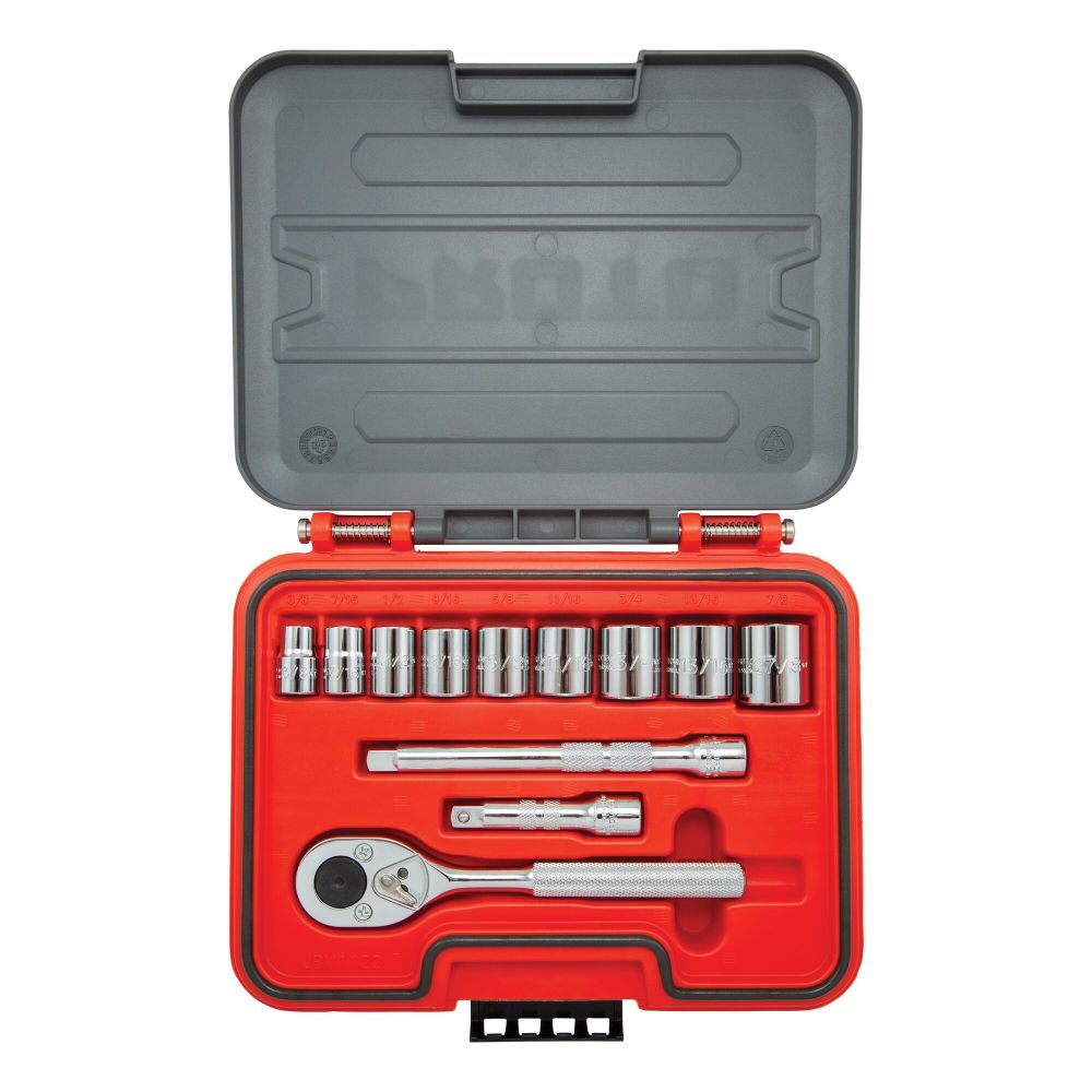 Proto Socket Set 3/8 DR 12pc SAE 6pt J52112S - Acme Tools