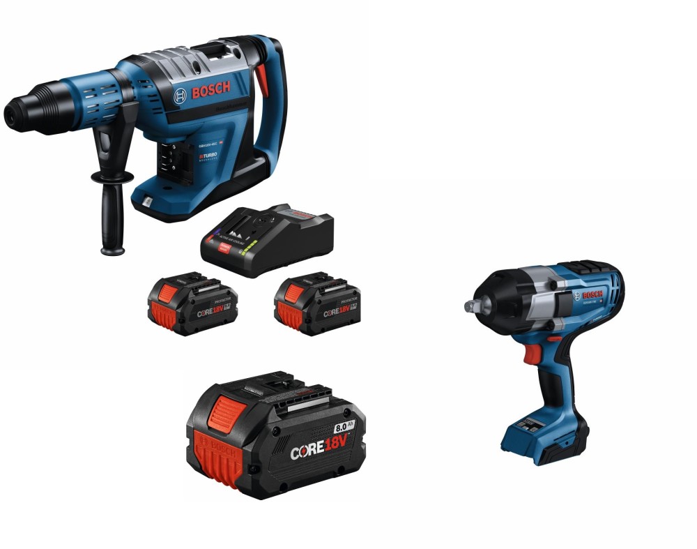 Bosch 18V 2 Tool Combo Kit Bundle GBH18V-45CK24-GDS740 - Acme Tools