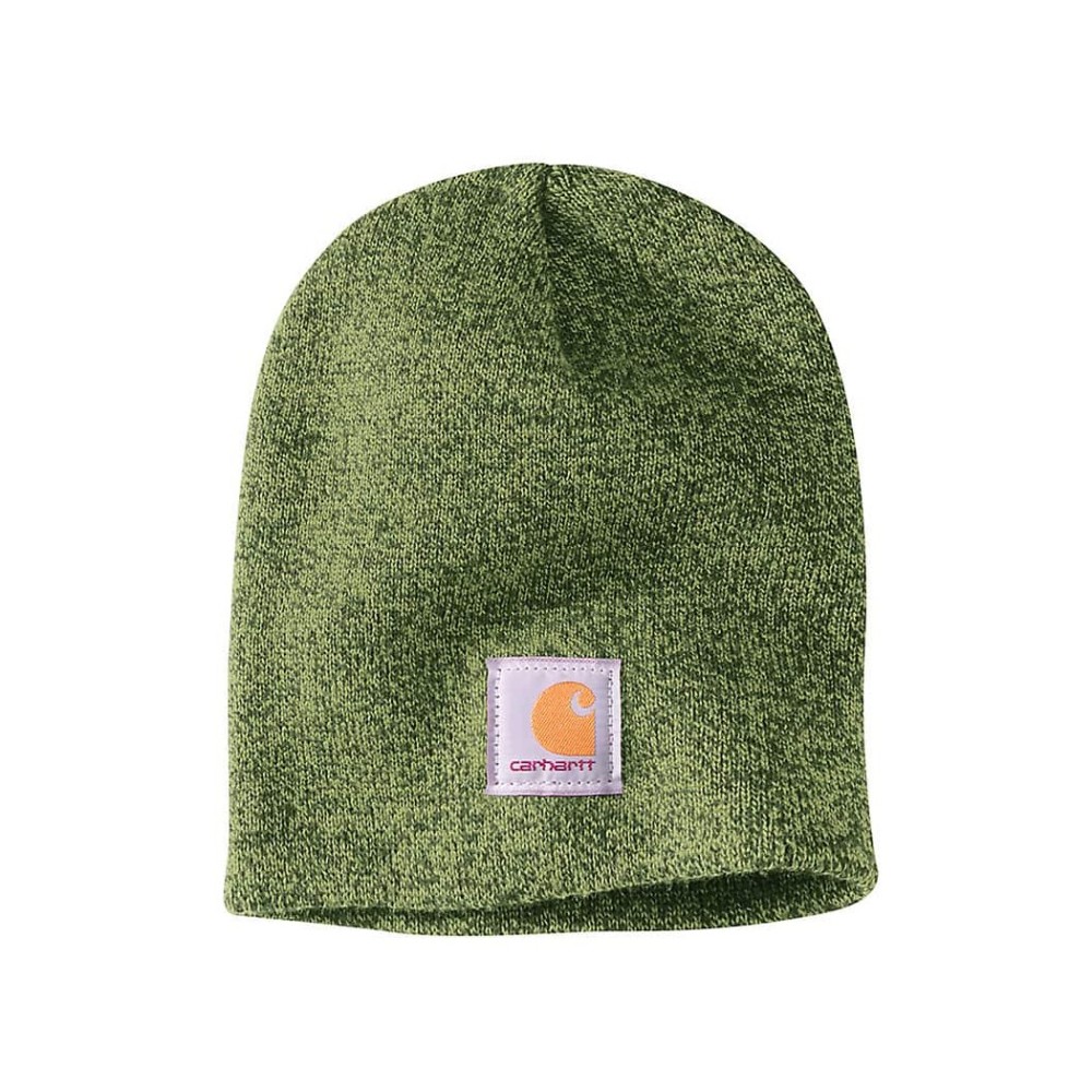 Carhartt Beanie Mens Regular OS Acryclic Knit Chive/Light Moss Mari ...