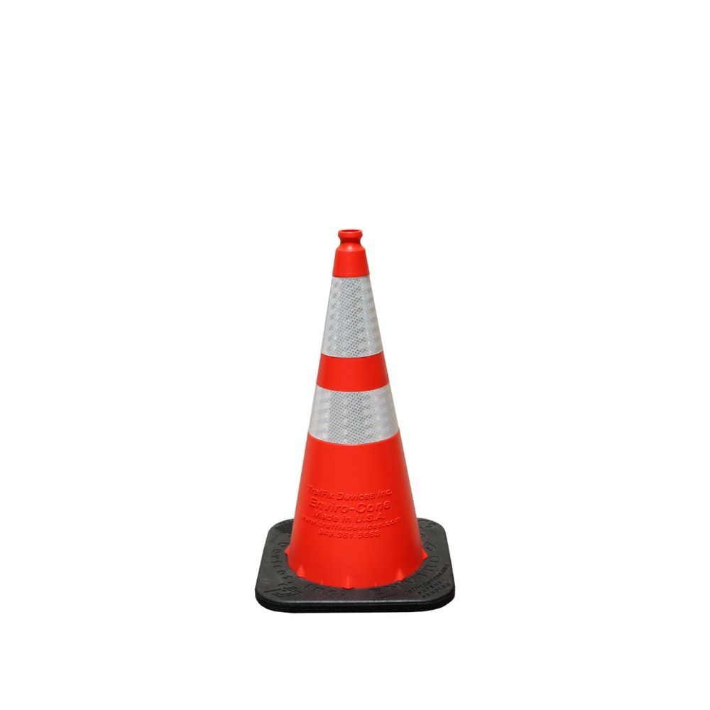 Vizcon Orange 28in Enviro-Cone with Collars & 7 lbs Rubber Base 16028 ...