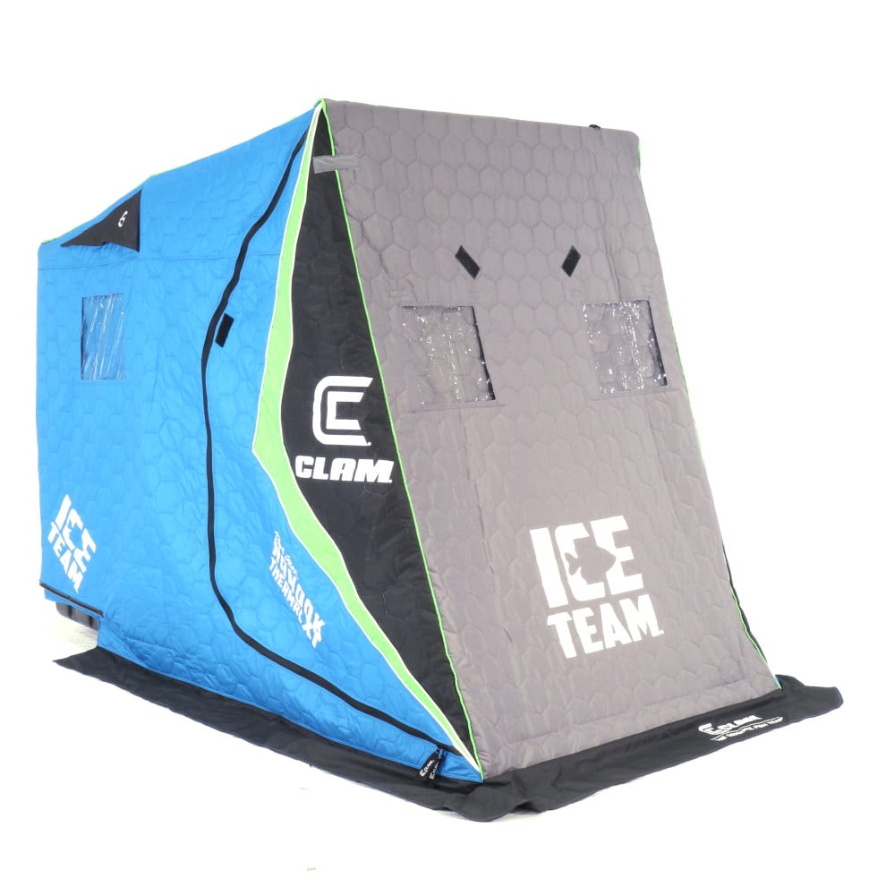Clam Outdoors Nanook XT Thermal Ice Team Edition Ice Shelter 116679 ...