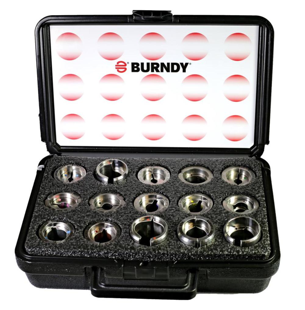 Burndy 12-Ton U Style Butting Twin Dies Lug Crimping Tool Dies ...