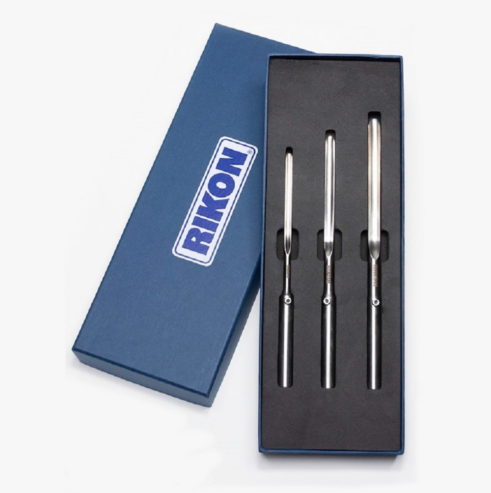 RIKON Turning Tool Set of 3 Spindle Gouges 70-850 - Acme Tools