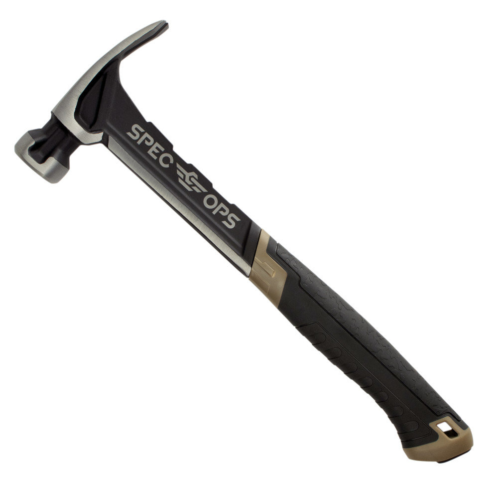 Spec Ops 20 oz Smooth Face Rip Claw Hammer with Steel Handle SPEC-M20SF ...