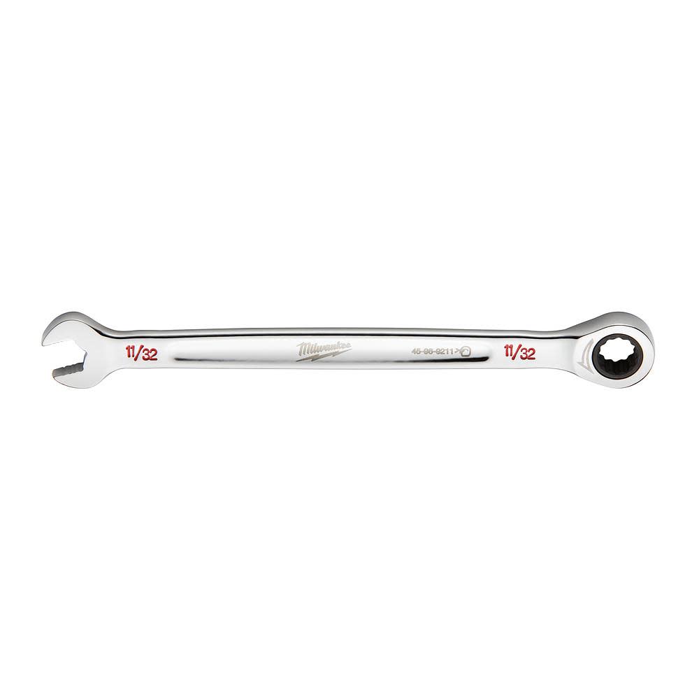 Milwaukee 11/32 in. SAE Ratcheting Combination Wrench 45-96-9211 - Acme ...