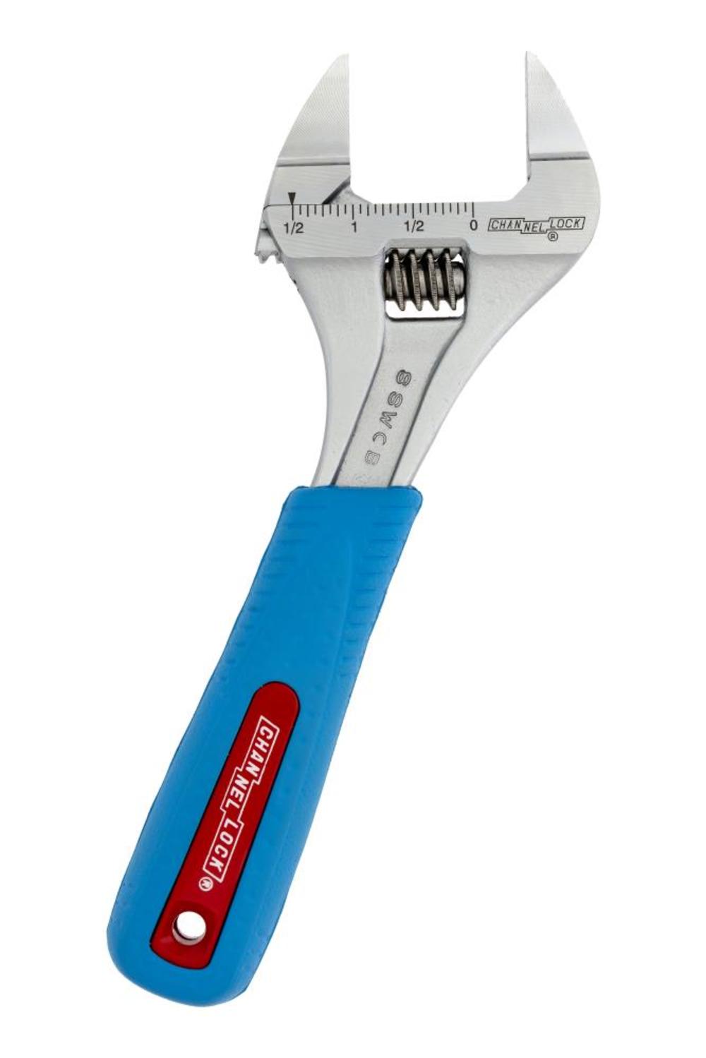 Channellock 8In Slim Jaw Adjustable Wrench 8SWCB - Acme Tools
