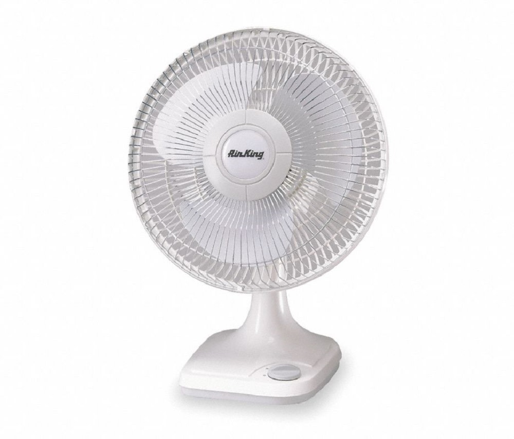 Air King 12 Inch 1/50HP 3 Speed Commercial Grade Oscillating Table Fan ...