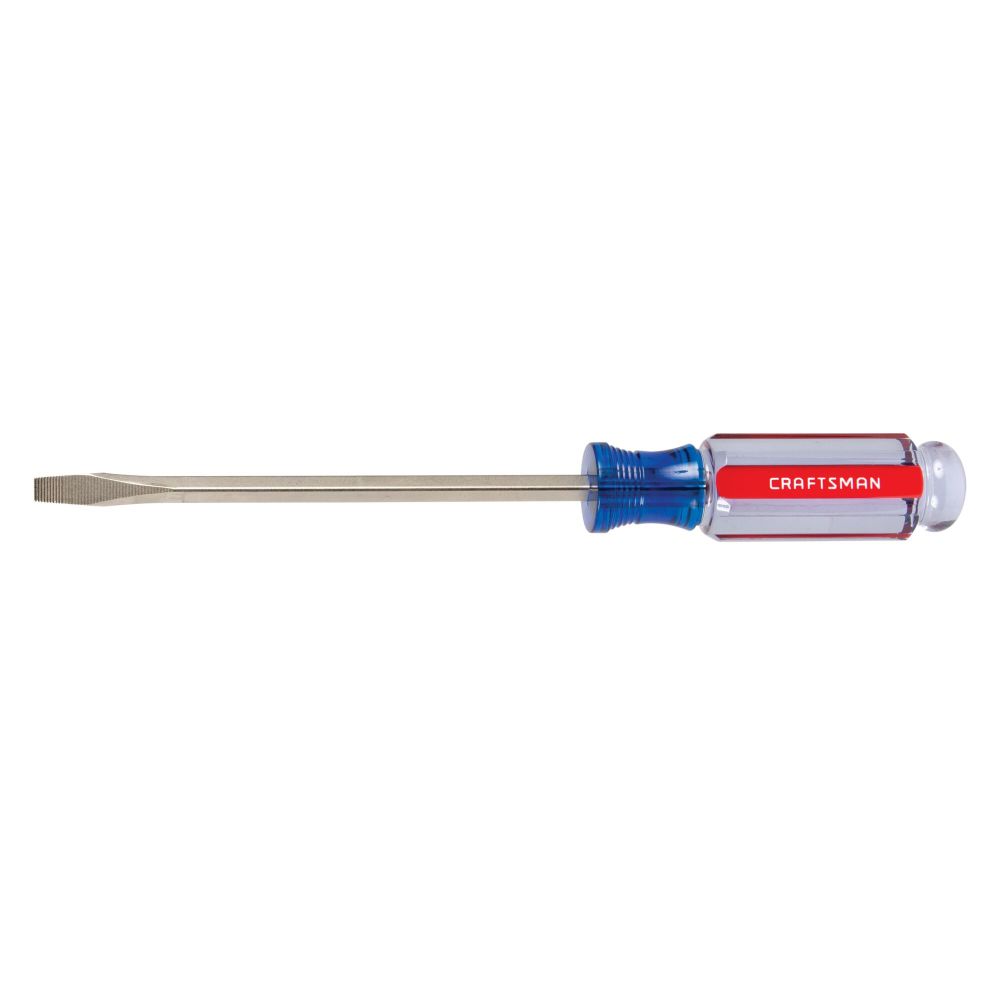 CRAFTSMAN 1/4 Inch x 6 Inch Slotted Acetate Screwdriver CMHT65015 ...