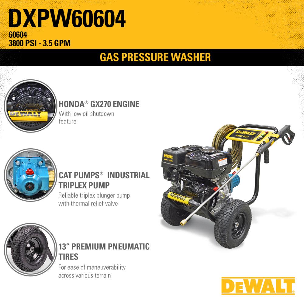 Pressure washer dewalt 3800 psi store