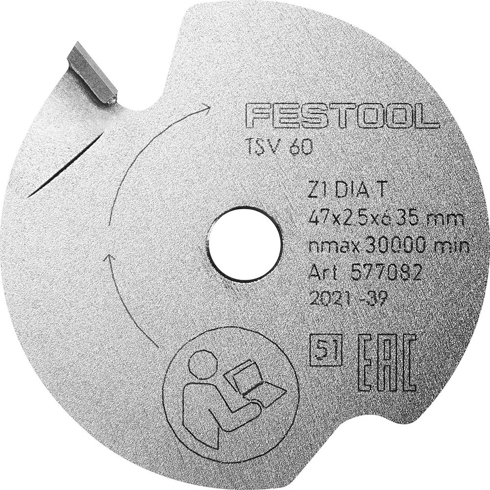Festool 1T Diamond Scoring Saw Blade 47 mm Diameter 577082 - Acme Tools
