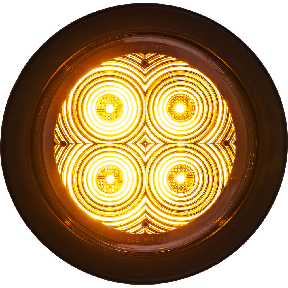 Buyers Products Company 4 Inch Round Recessed Strobe with Amber LEDs ...