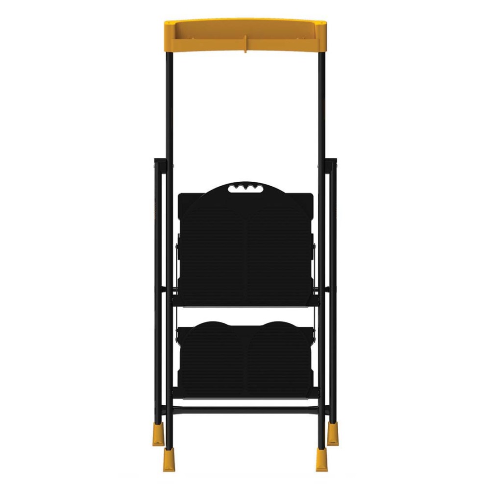 Metaltech 2-Step Pro Steel Step Stool with Utility Tray E-SLC2YW - Acme ...