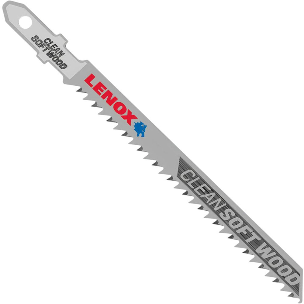 Lenox T-Shank Clean Wood Cutting Jig Saw Blade, 4 in X 5/16 in 10 TPI ...
