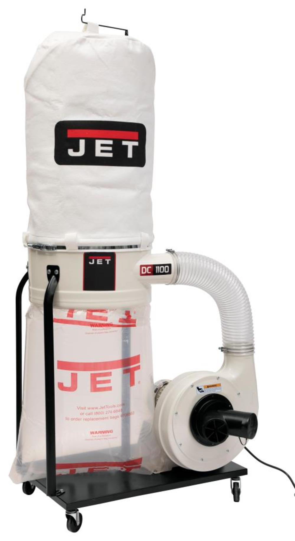 JET DC-1100VX-5M Dust Collector 1.5HP 1PH 115/230 V 5-Micron Bag Filter ...