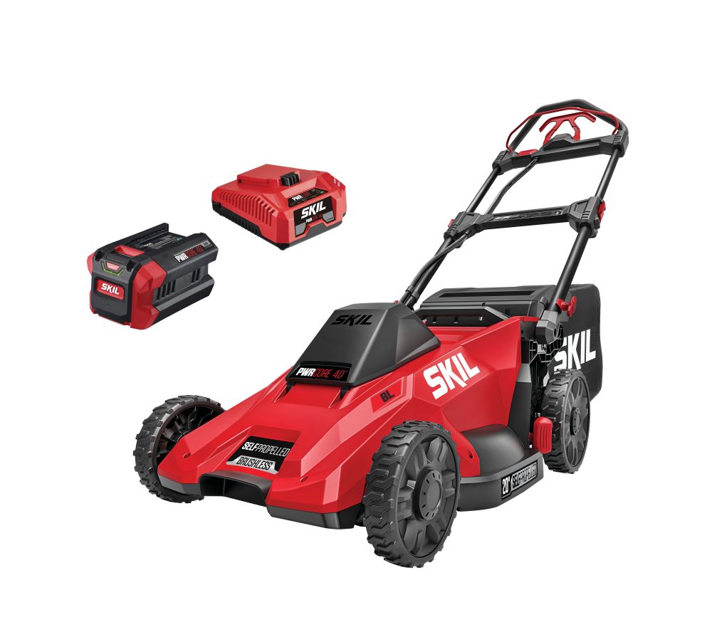 SKIL PWR CORE 40 Brushless 40V 20 Inch Self-Propelled Mower Kit SM4910C ...