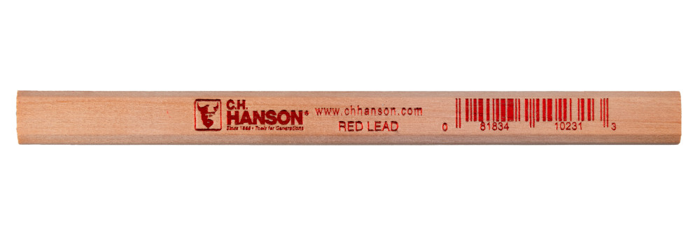 C H Hanson Carpenter Pencil-Red Lead 10231 - Acme Tools