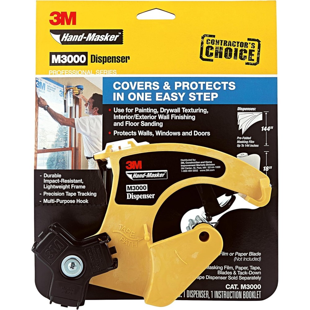 3M Hand Masker M3000 12 Inch Tape Dispenser 06788 - Acme Tools