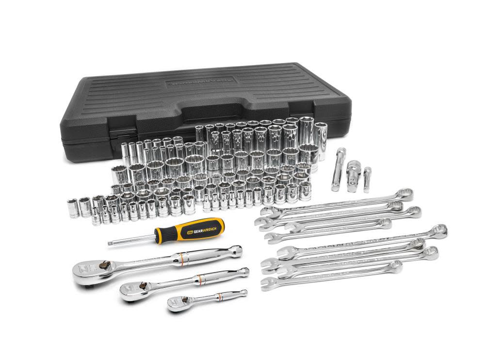 GEARWRENCH Mechanics Tool Set 1/4in 3/8in & 1/2in Drive 110pc 89058 ...