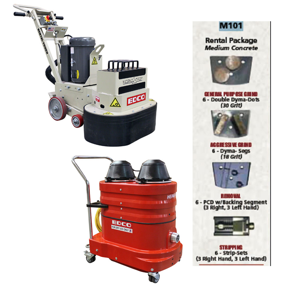 Edco 2D-HDE Magna-Trap VAC-100 Vac and M101 Grinder Kit Bundle 58100-AK ...