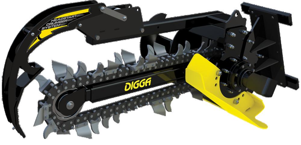 Digga North America Bigfoot Trencher 36in (Skid Steers & Mini ...