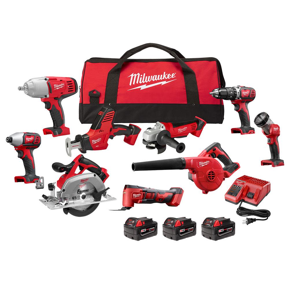 Milwaukee M18 9-Tool Combo Kit 2695-29P - Acme Tools