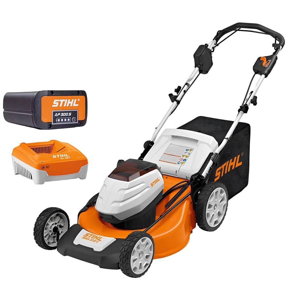 Stihl RMA 510 V 21 in Lawn Mower with AP300S Battery & AL300 Charger ...