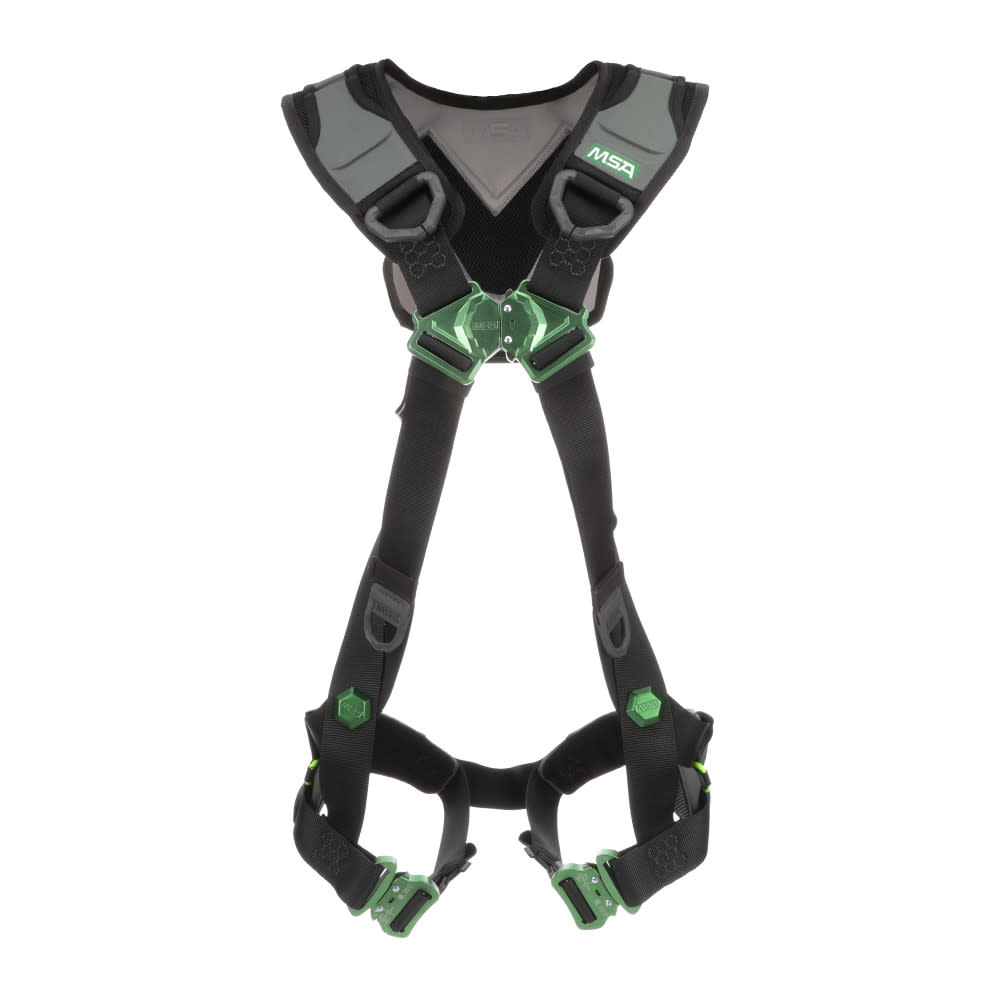 MSA Safety Works V FLEX Harness XL Back D Ring Quick Connect Leg Straps ...