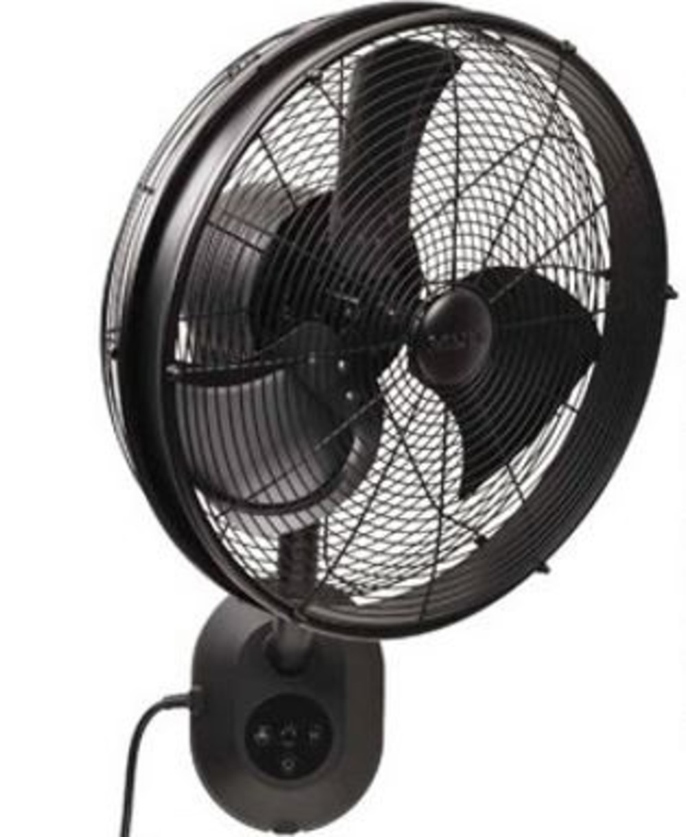 Mule XL 18 Inch 5400 CFM Oscillating Wall Fan with Remote 52022-46 ...