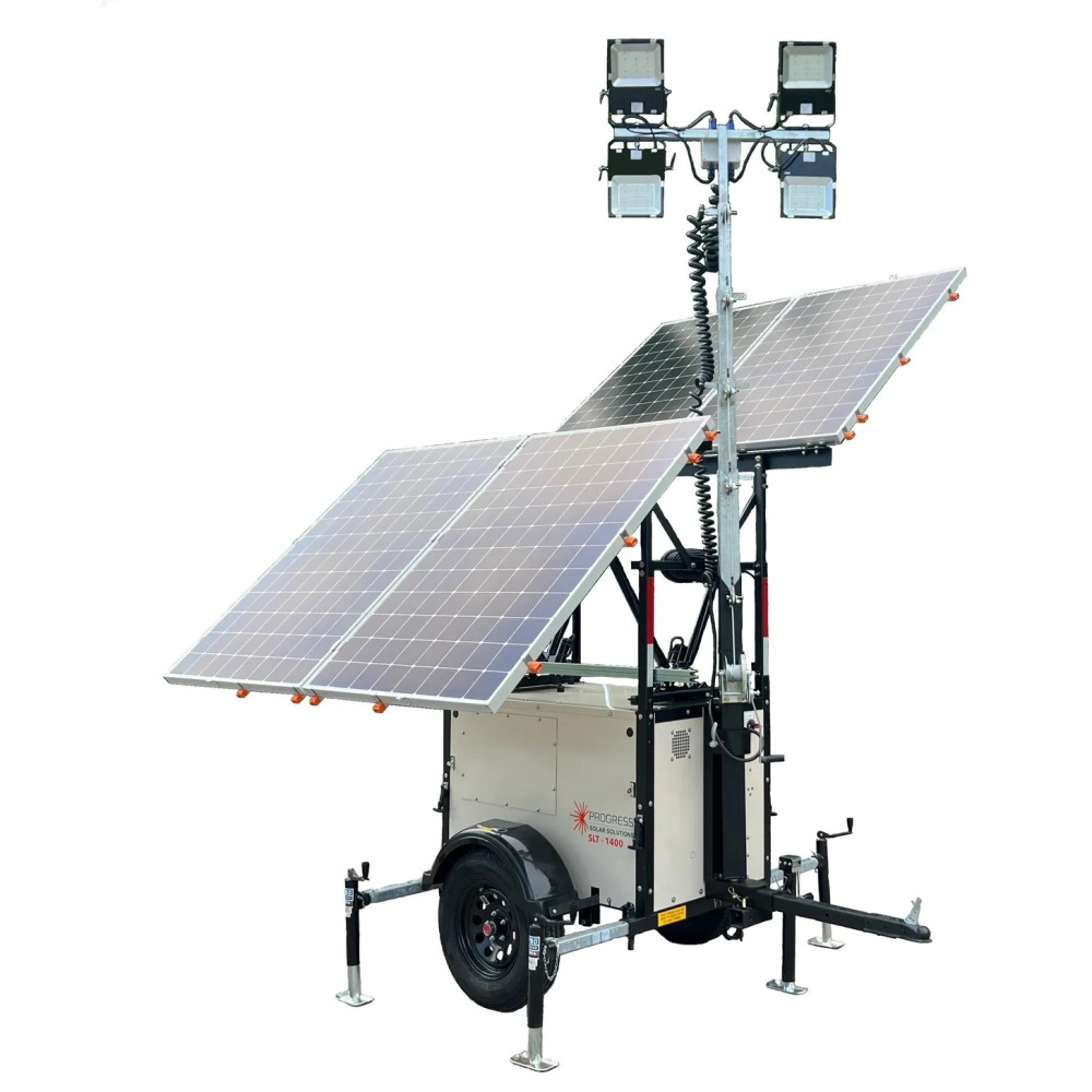 Progress Solar Solution Mobile Solar Powered Light Tower SLT 1400 ...