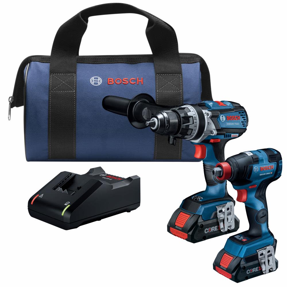 Bosch 18V 2 Tool Combo Kit GXL18V-224B25 - Acme Tools
