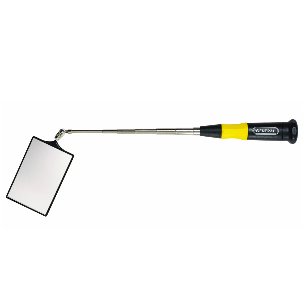 General Tools 2 Inch x 3 Inch Lexan Telescoping Mirror with Plastic ...