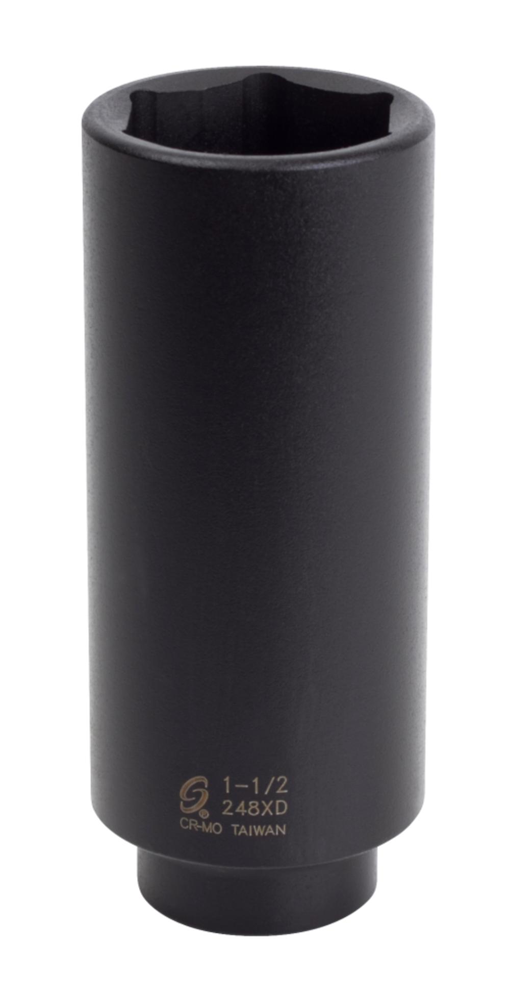 Sunex 1/2 Inch Dr 1-1/2 Inch Extra Deep Impact Socket 248XD - Acme Tools