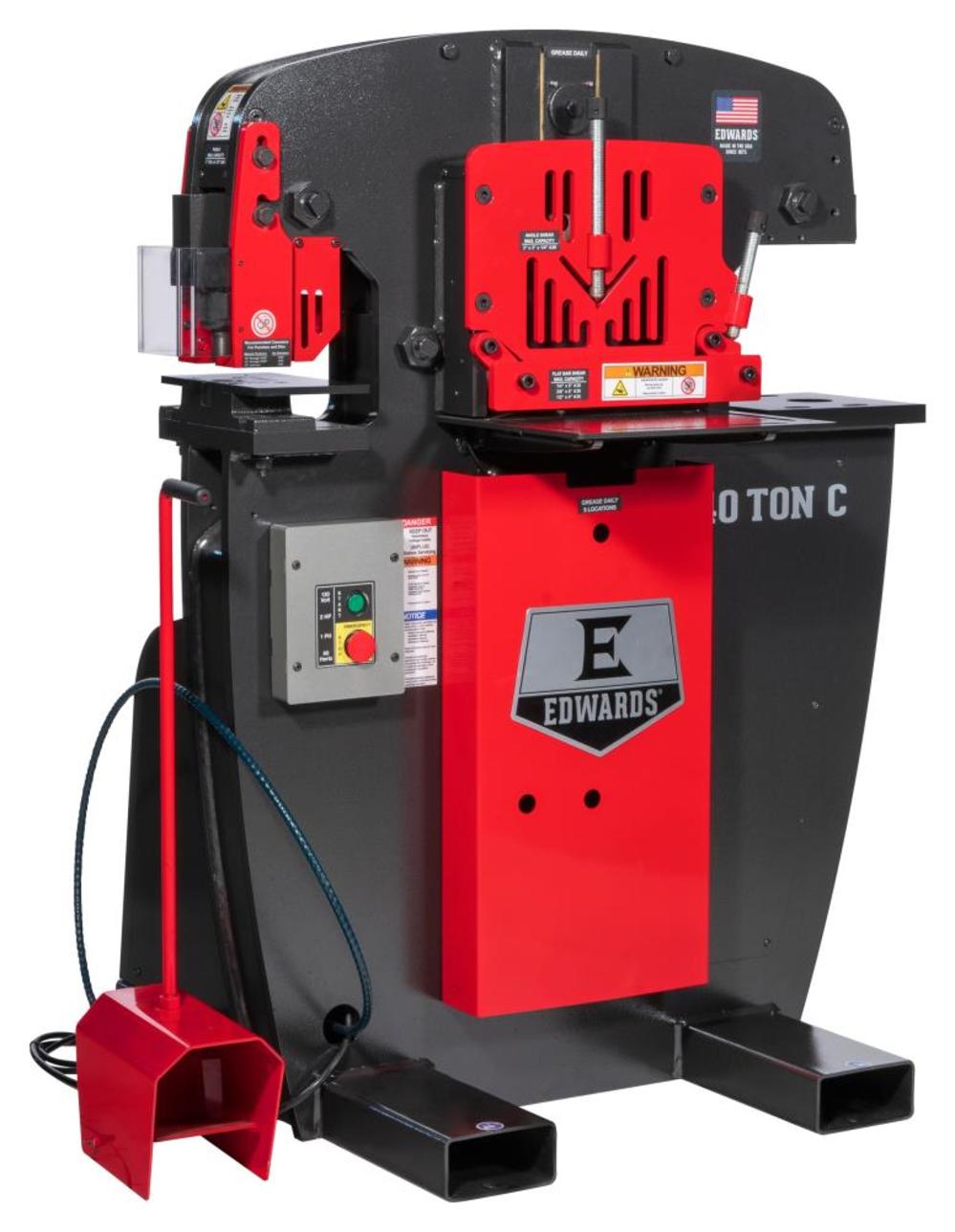 Edwards 40 Ton C Ironworker 1 Phase 115 Volt IW40C-1P120 - Acme Tools