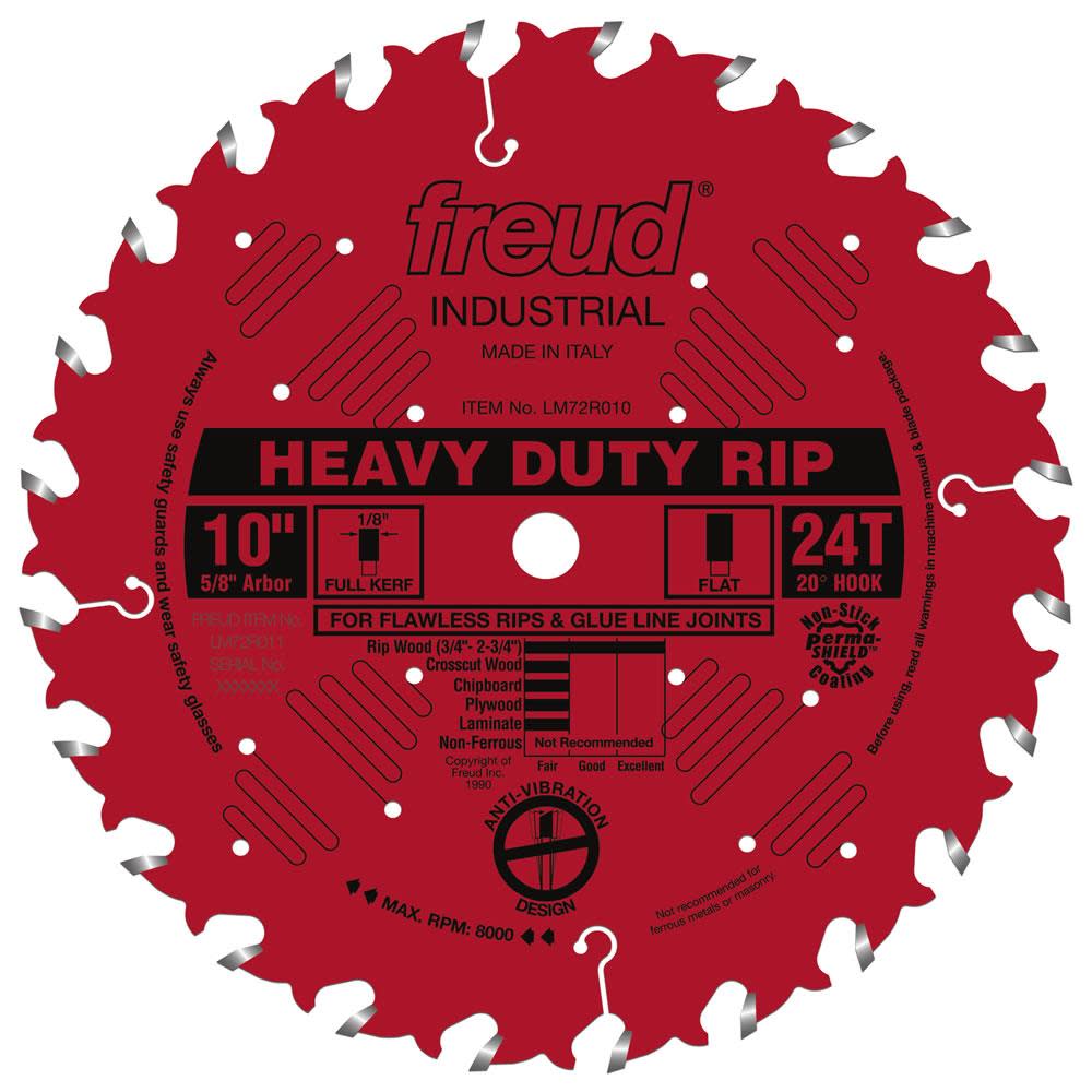 Freud 10in Heavy-Duty Rip Blade with Perma-SHIELD Coating LM72R010 ...