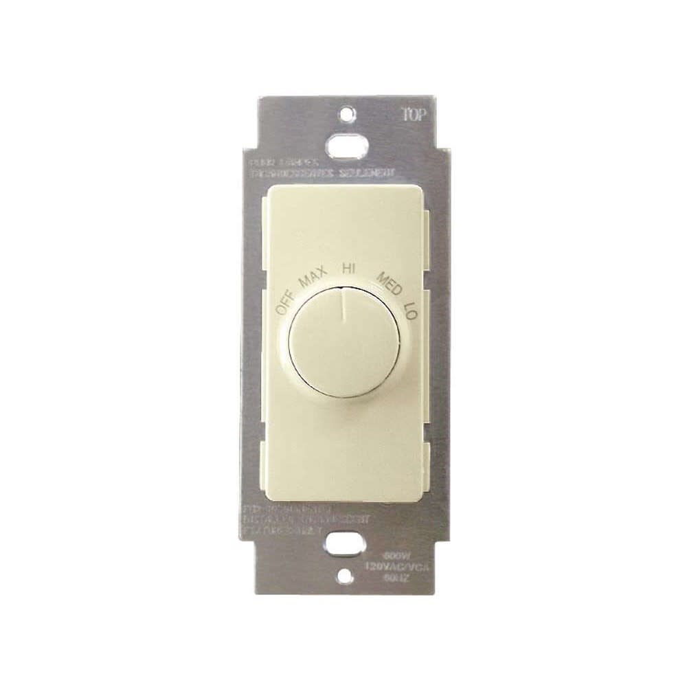Leviton Decora Fan Control Switch 1.5A Ivory 1Pole Rotary 4 Speed ...
