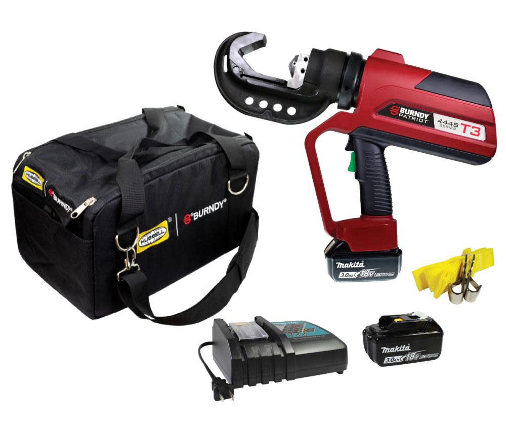 Burndy PATRIOT T3 11-Ton Dieless Battery Crimper Kit C-Head ...