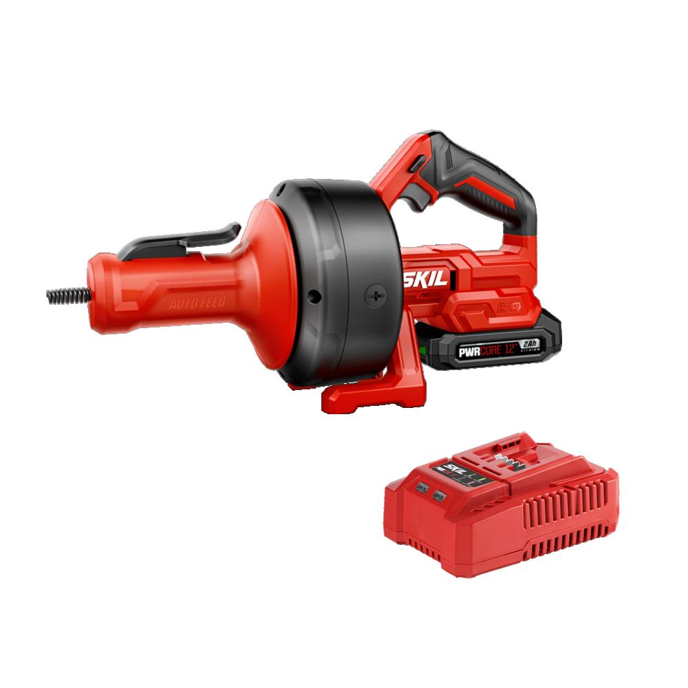 SKIL MULTIVOLT Power Snake Drain Cleaner 12V Kit AU0225D-11 - Acme Tools