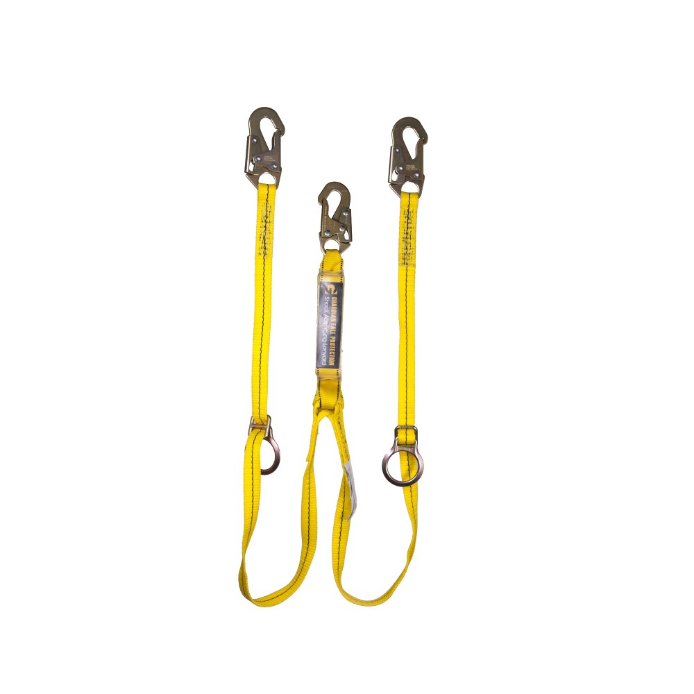 Guardian Fall Protection 6' Double Leg Tie-Back Lanyard with Snap Hook ...