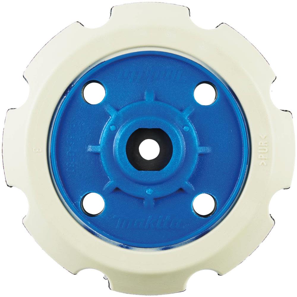 Makita 5 Inch Plastic Backing Plate, Hook & Loop 197922-4 - Acme Tools