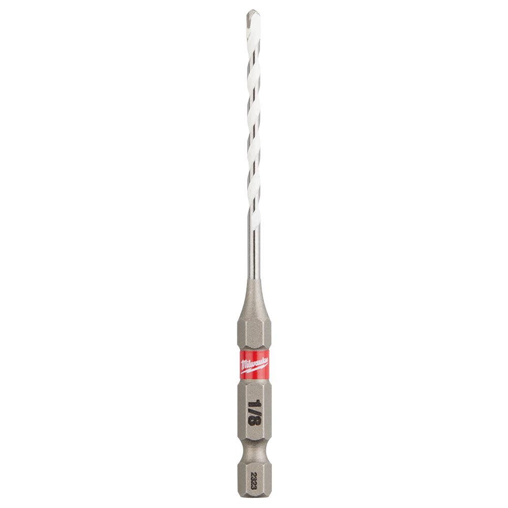 Milwaukee SHOCKWAVE Drill Bit Carbide Multi Material, 1/8 Inch x 3-1/2 ...
