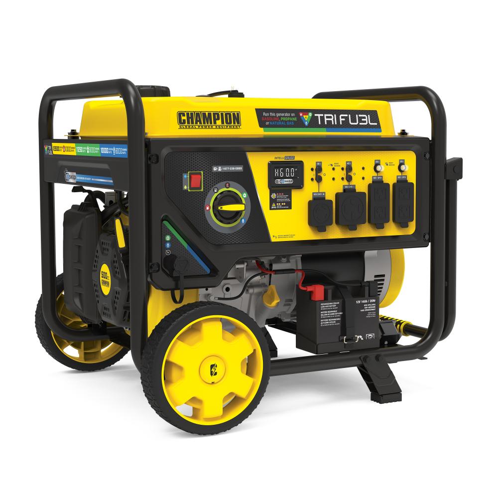 Champion Power Equipment 10,000 Watt Tri-Fuel 49-State Portable ...