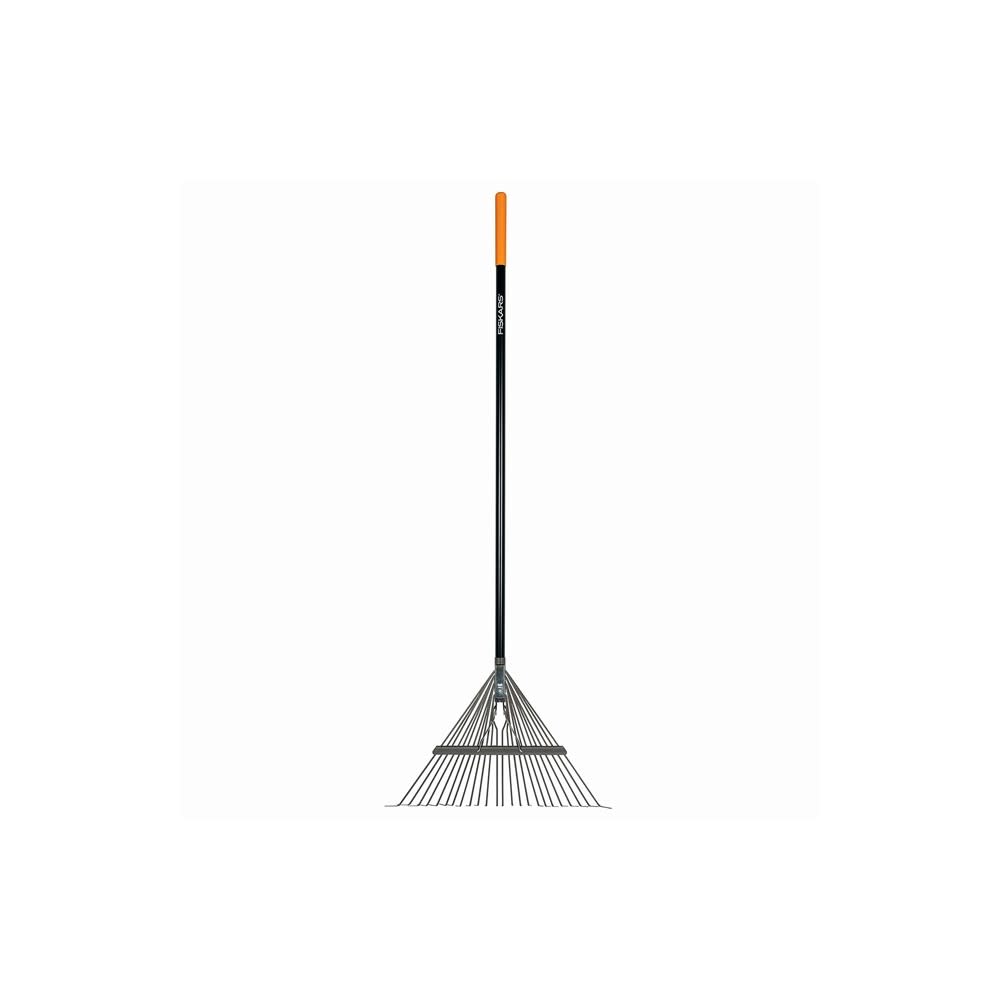 Fiskars Metal 24 Tine Leaf Rake with Steel Handle 395100-1001 - Acme Tools