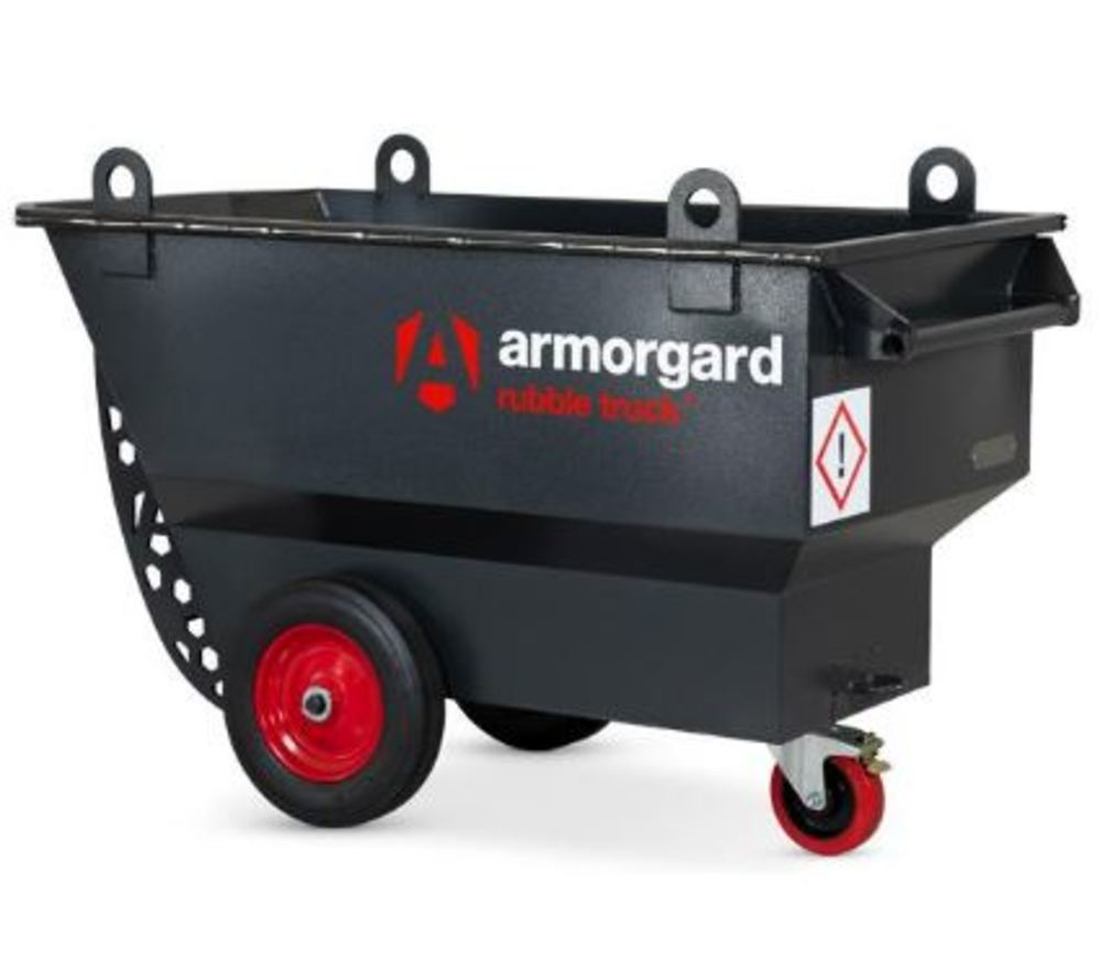 Armorgard 10-Gauge Steel 1650 Lbs Rubble Truck, Black/Grey RT400 - Acme ...
