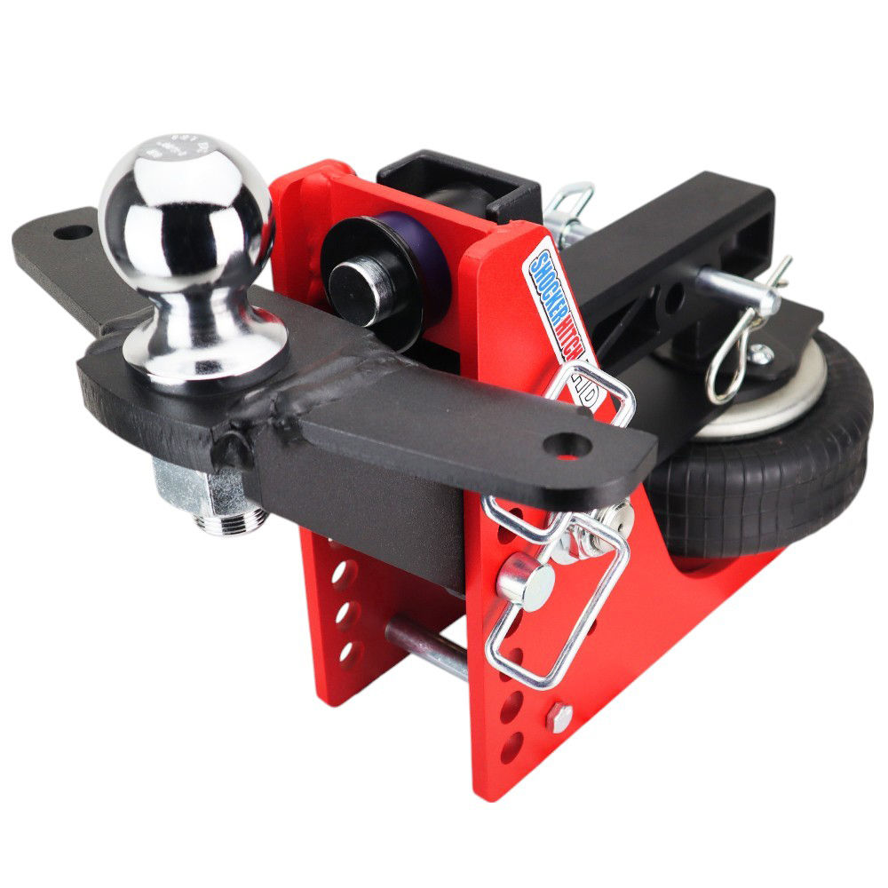 Shocker Hitch HD 20K 2 Inch Air Receiver Hitch & Raised Sway Bar Tab ...