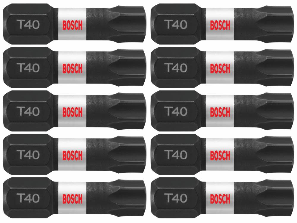 Bosch Impact Tough 1 Inch Torx #40 Insert Bits (Bulk Pack) ITT401B ...