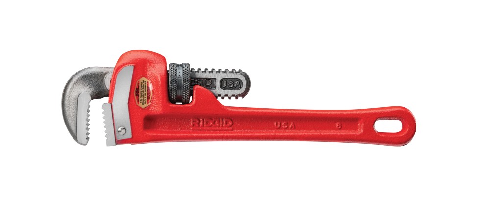 Ridgid 8 Inch Heavy-Duty Straight Pipe Wrench 31005 - Acme Tools