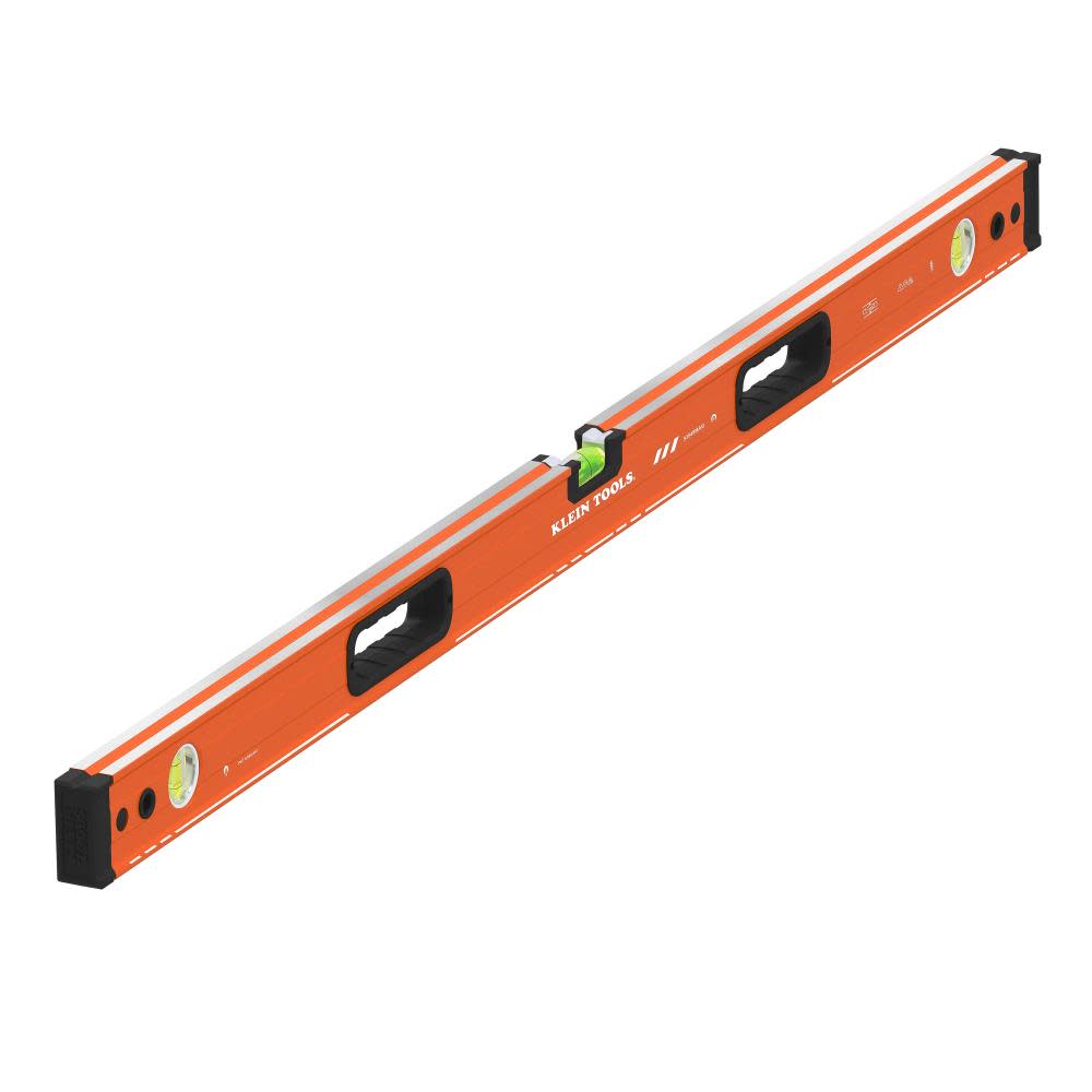 Klein Tools 3-Vial Magnetic Box Beam Level, 48-Inch 93548MAG - Acme Tools